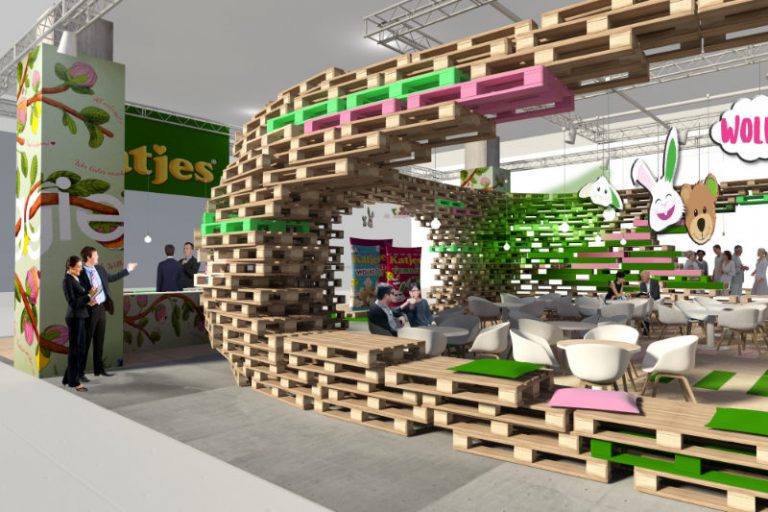 Messekonzept und 3D-Visualisierung Messeauftritt - JUNI.STUDIO